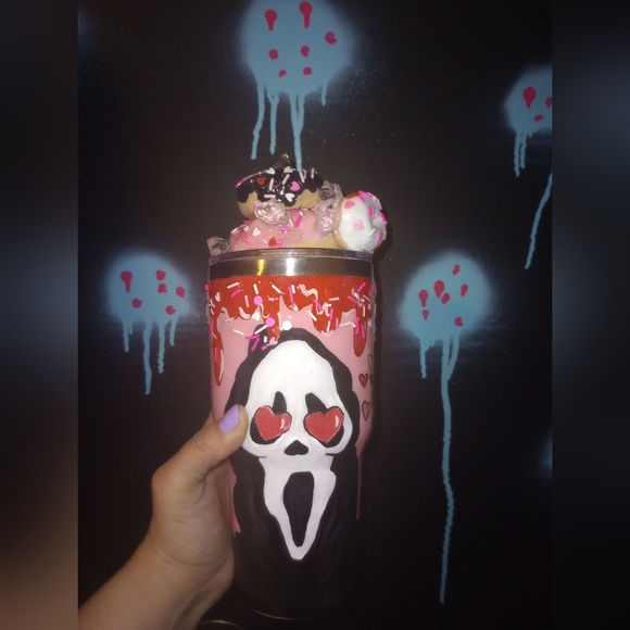 Dolls Kill | Dining | Ghost Face Scream 3d Donut Tumbler | Poshmark